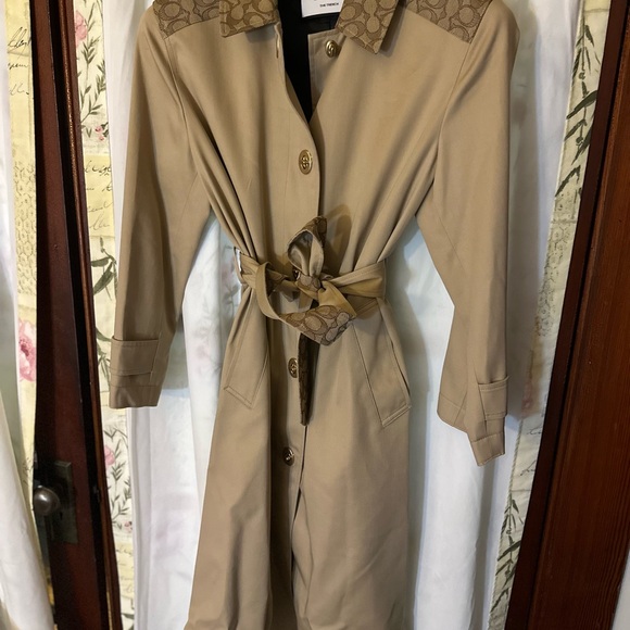 Coach | Jackets & Coats | Coach Tan And Brown Trench Coat | Poshmark